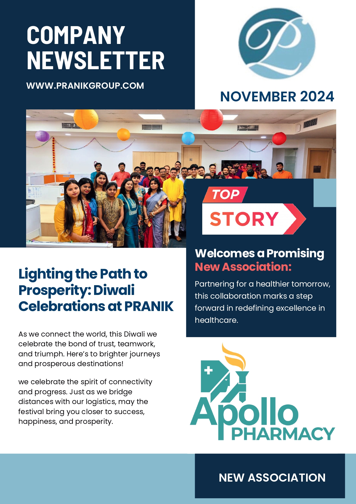 Lighting the Path to Prosperity: Diwali Celebrations at PRANIK Nov ...